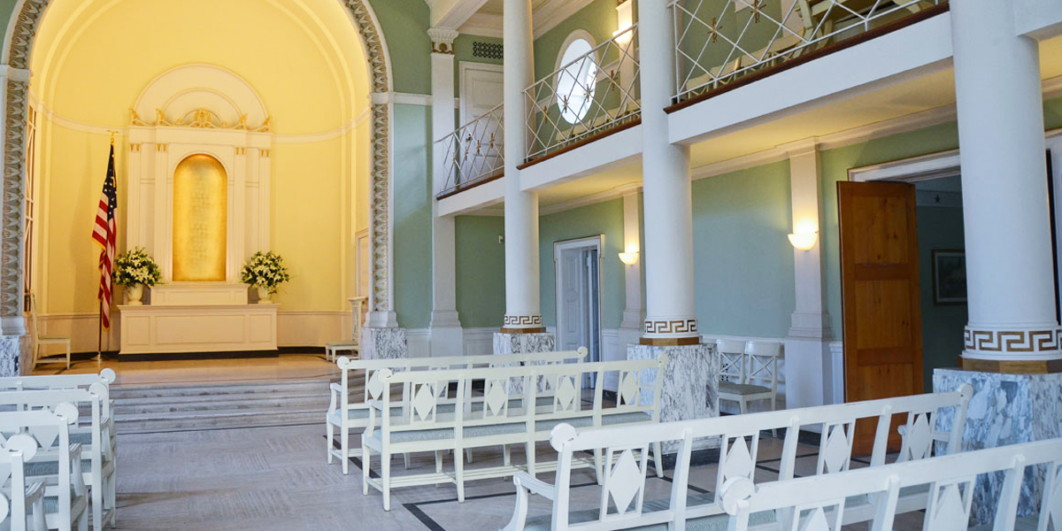 Woolworth chapel interior | Woodlawn Cemetery • Crematory • Conservancy
